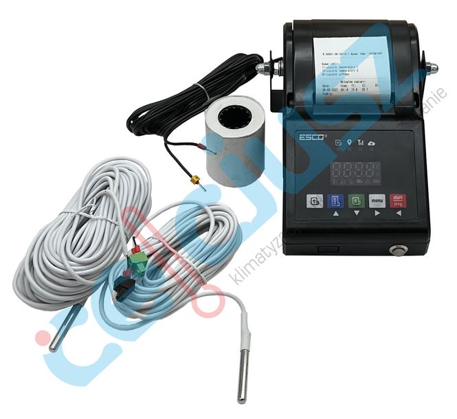 TERMOGRAF REJESTRATOR ESCO DR201 + 2 CZUJNIKI Nowy Model – 142629938 ...