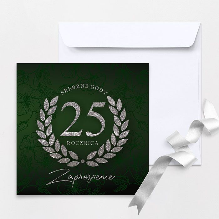 Zaproszenia na 25 lecie ślubu zaproszenie rocznica - ERLI.pl