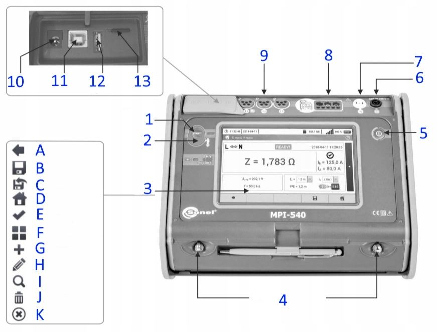 SONEL MPI-540-PV Start Wielofunkcyjny Miernik – 142760324 - ERLI.pl
