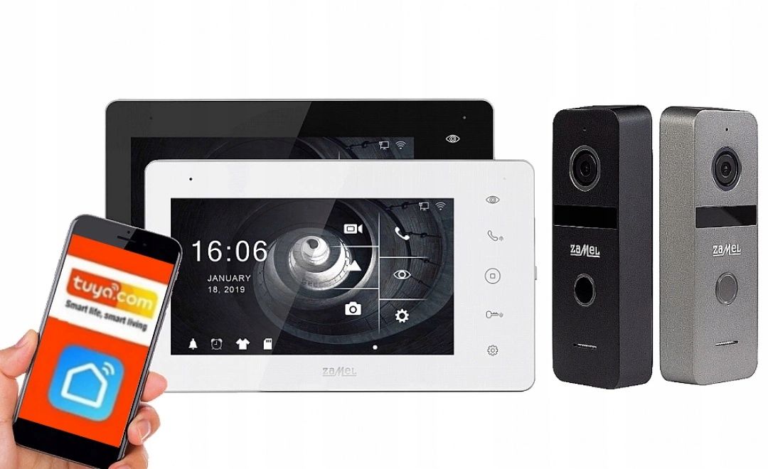 ZAMEL Wideodomofon Video Domofon IP WiFi HD Brama - ERLI.pl
