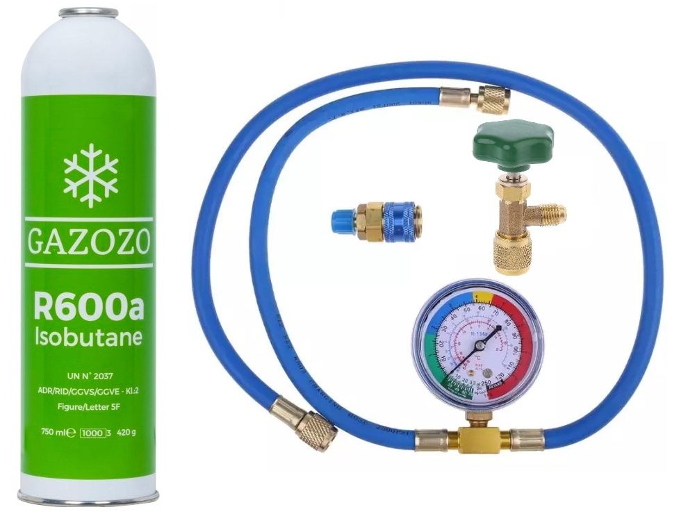 Zestaw do napełniania czynnika chłodniczego R-600a - ERLI.pl