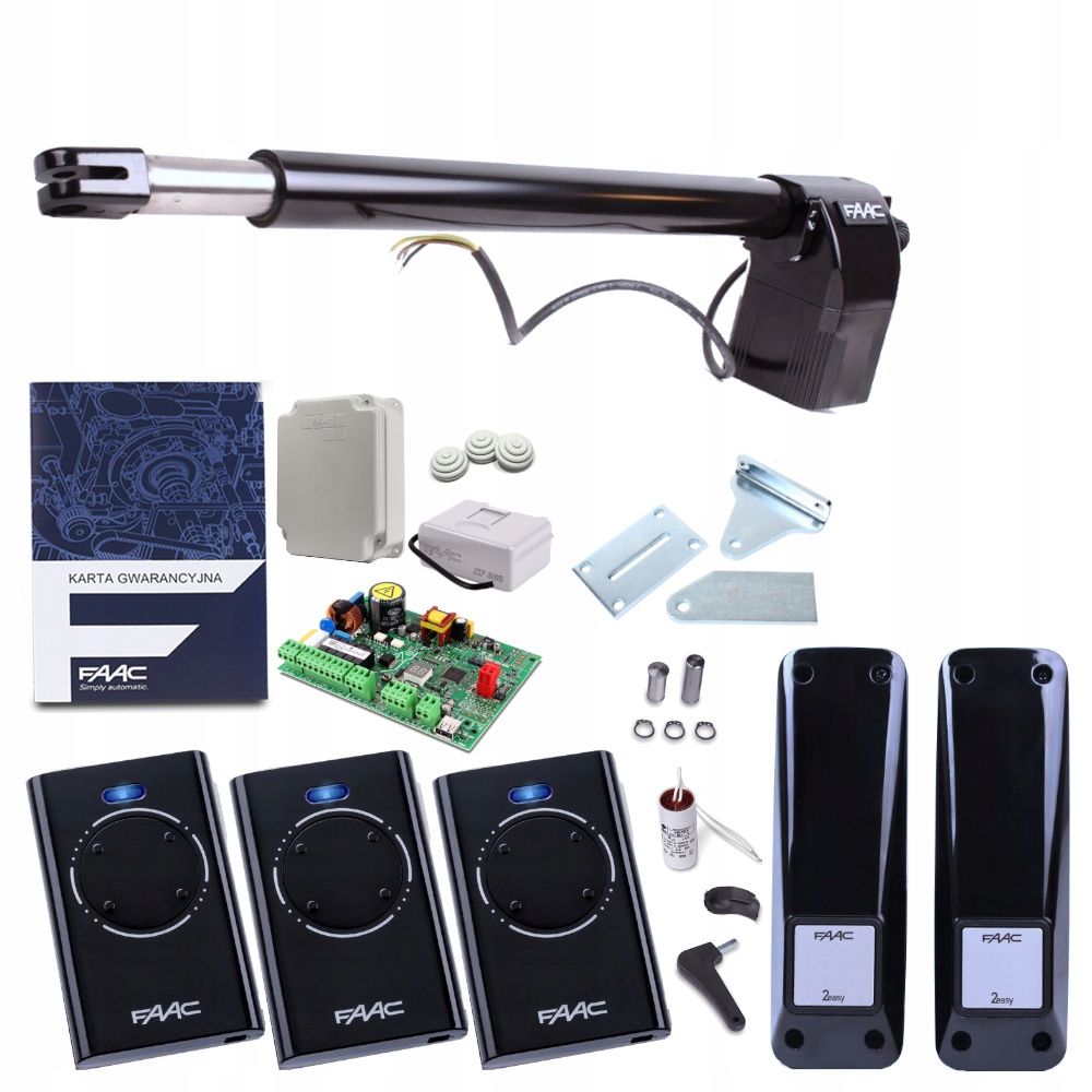 FAAC 414 - ZESTAW DO BRAMY JEDNOSKRZYDŁOWEJ DO 4 M - ERLI.pl