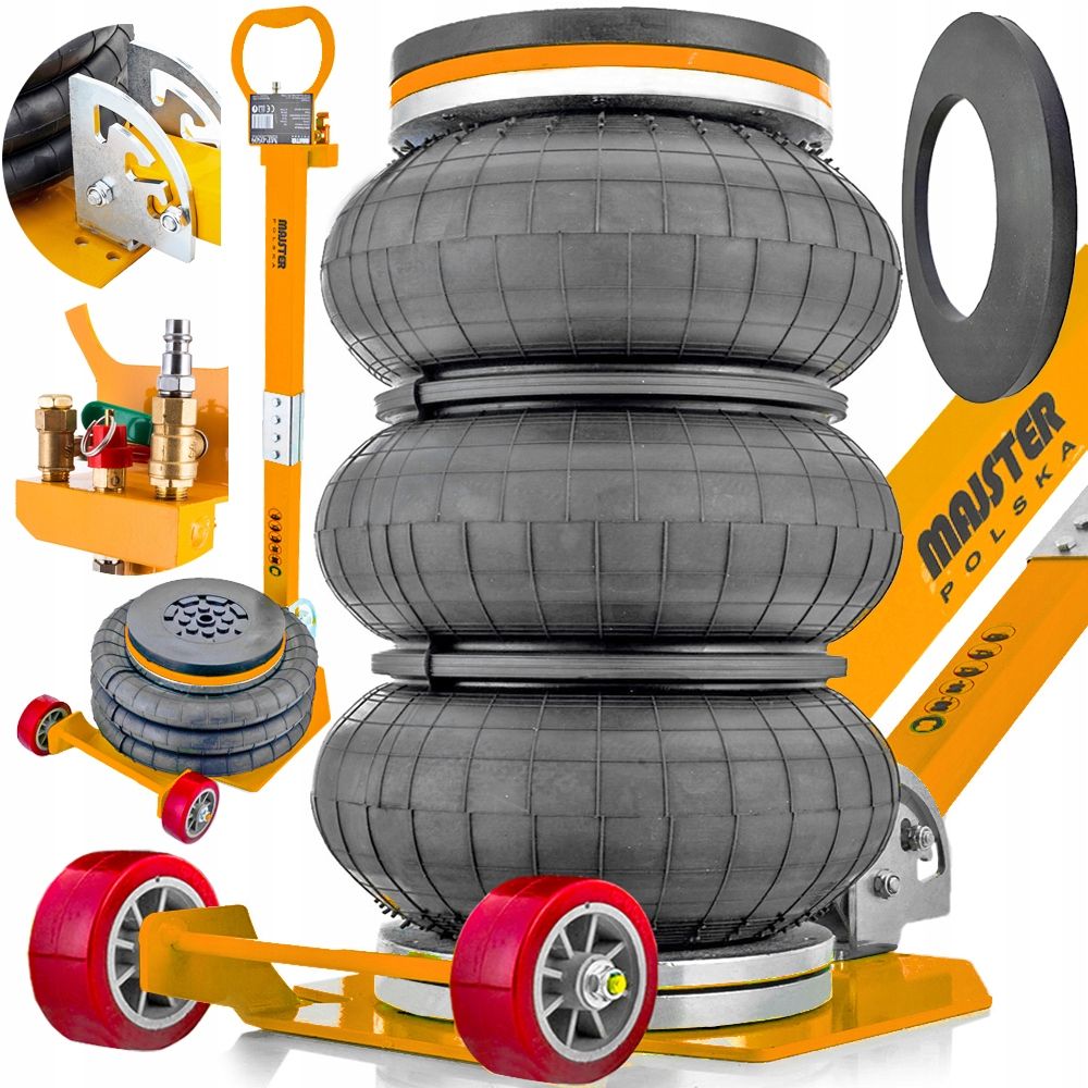 PODNOŚNIK PNEUMATYCZNY 3500 BAŁWANEK 3.5T + GUMA - ERLI.pl