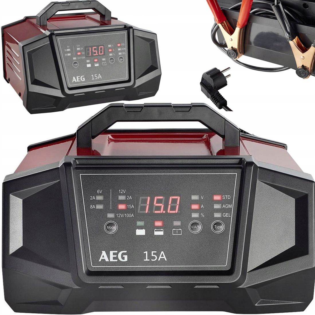 AEG Ładowarka PROSTOWNIK WARSZTATOWY WM15 - ERLI.pl