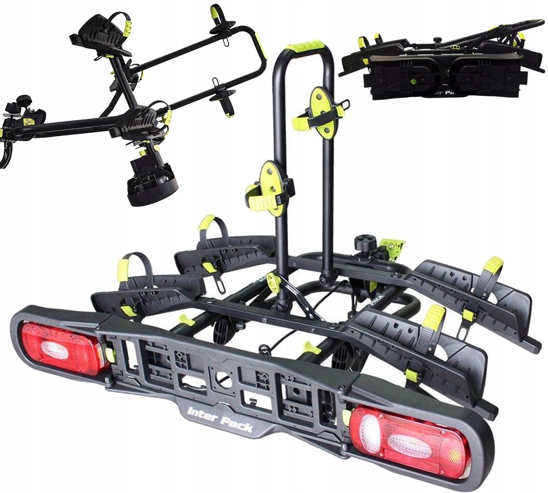 Bagażnik na hak na dwa rowery InterPack DUO 13 PIN - ERLI.pl