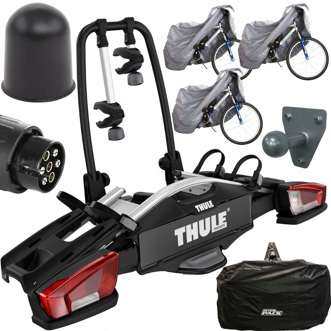 THULE VeloCompact 924 Bagażnik na hak na 2 ROWERY – 147070997 - ERLI.pl