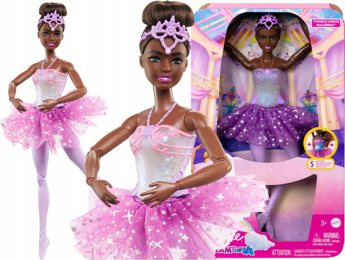 BARBIE LALKA BALETNICA MAGICZNE ŚWIATEŁKA ET HLC26 - ERLI.pl