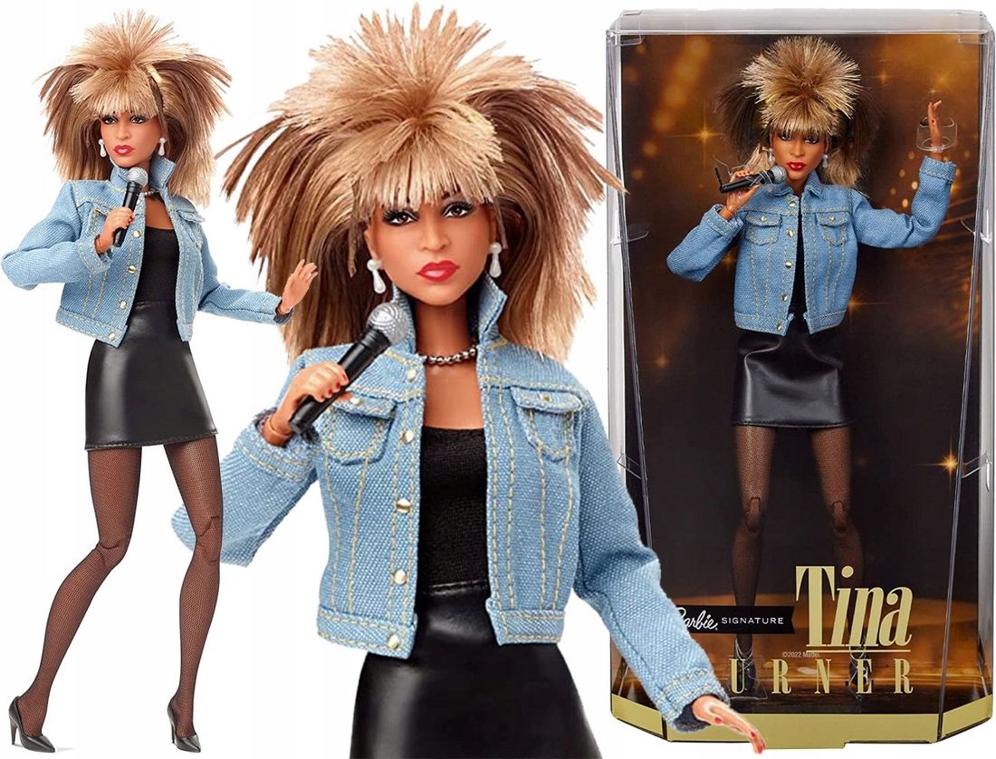BARBIE TINA TURNER LALKA KOLEKCJONERSKA HCB98 - ERLI.pl