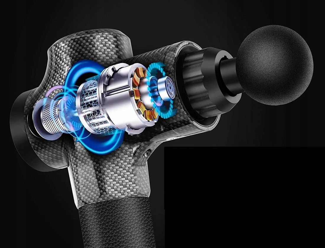 PISTOLET DO MASAŻU MOCNY MASAŻER MASSAGE GUN PRO – 143522938 - ERLI.pl