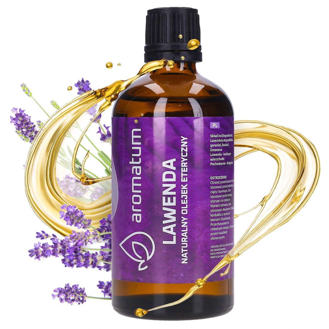 NATURALNY OLEJEK ETERYCZNY LAWENDA 100ml AROMATUM - ERLI.pl