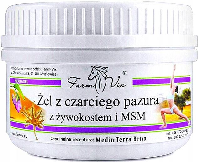 Żel Farm-Vix Czarci Pazur z Żywokostem i MSM 350ml - ERLI.pl