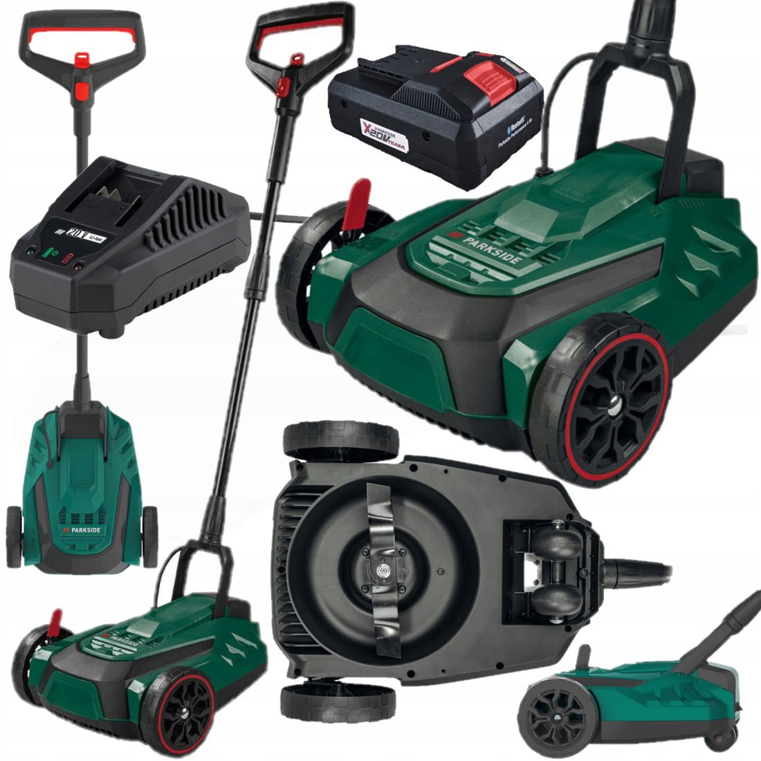 PARKSIDE KOSIARKA AKUMULATOROWA HANDY MOWER + 4 Ah - ERLI.pl