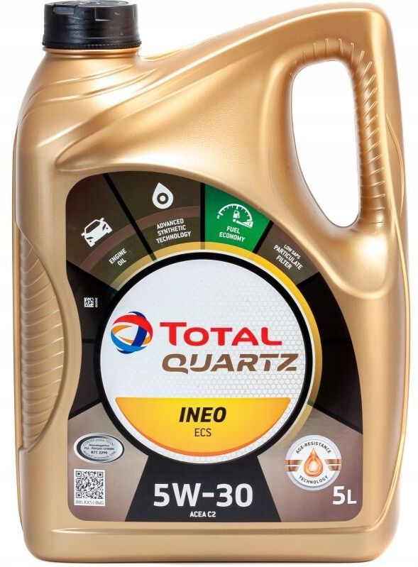 5W30 OLEJ SILNIKOWY TOTAL 5W 30 QUARTZ INEO ECS 5L - ERLI.pl