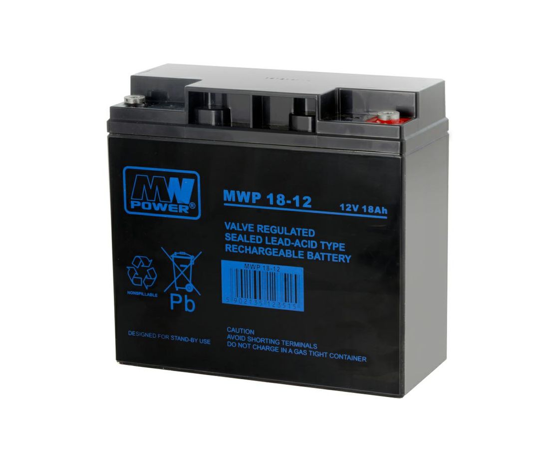 Akumulator żelowy 12V/18Ah MWP Pb 10-12 lat – 144049645 - ERLI.pl