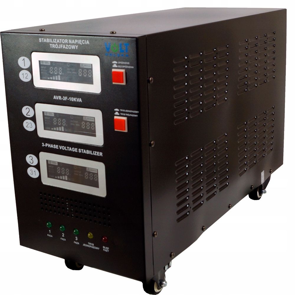 STABILIZATOR NAPIĘCIA AVR 10000VA TRÓJFAZOWY VOLT - ERLI.pl
