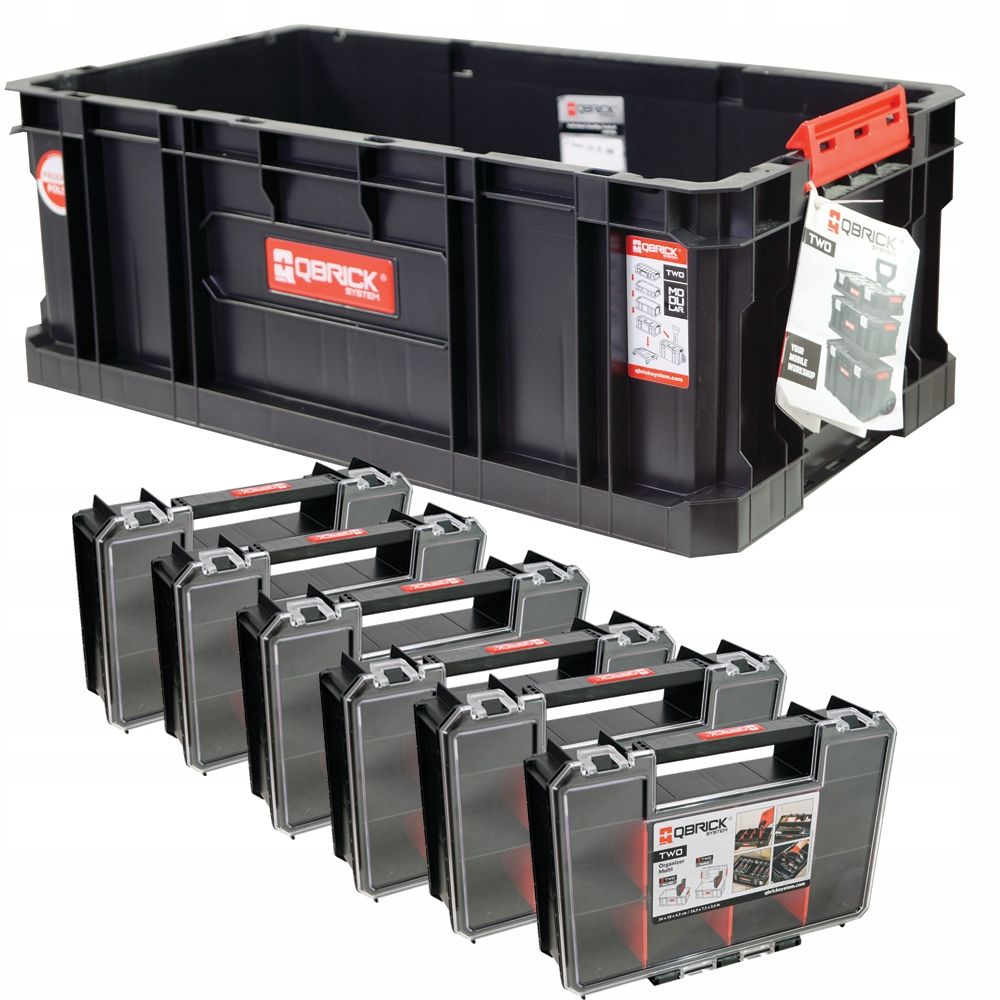 Skrzynka Qbrick TWO Box 200 + 6x Organizery MULTI - ERLI.pl