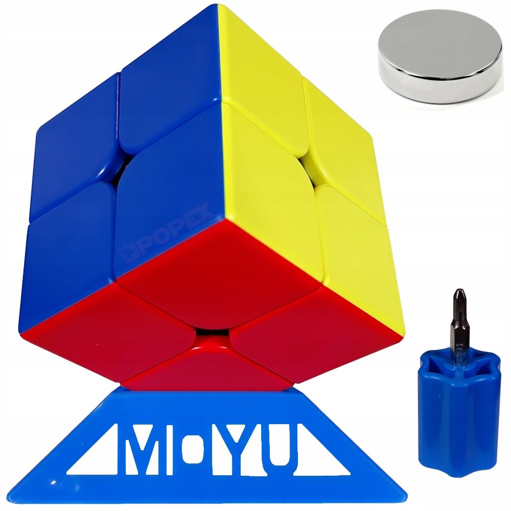 KOSTKA RUBIKA 2x2 MAGNETYCZNA + PODSTAWKA, ALGORYTMY PO POLSKU GRATIS ...