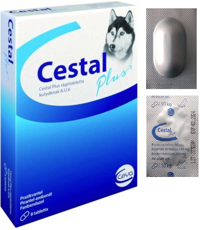 Cestal Plus Tabletka dla Psa Odrobaczanie 2 tabletki - ERLI.pl