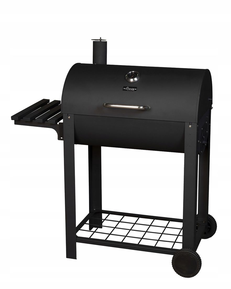 Grill ogrodowy z klapą - beczka - Deluxe – 69515443 - ERLI.pl