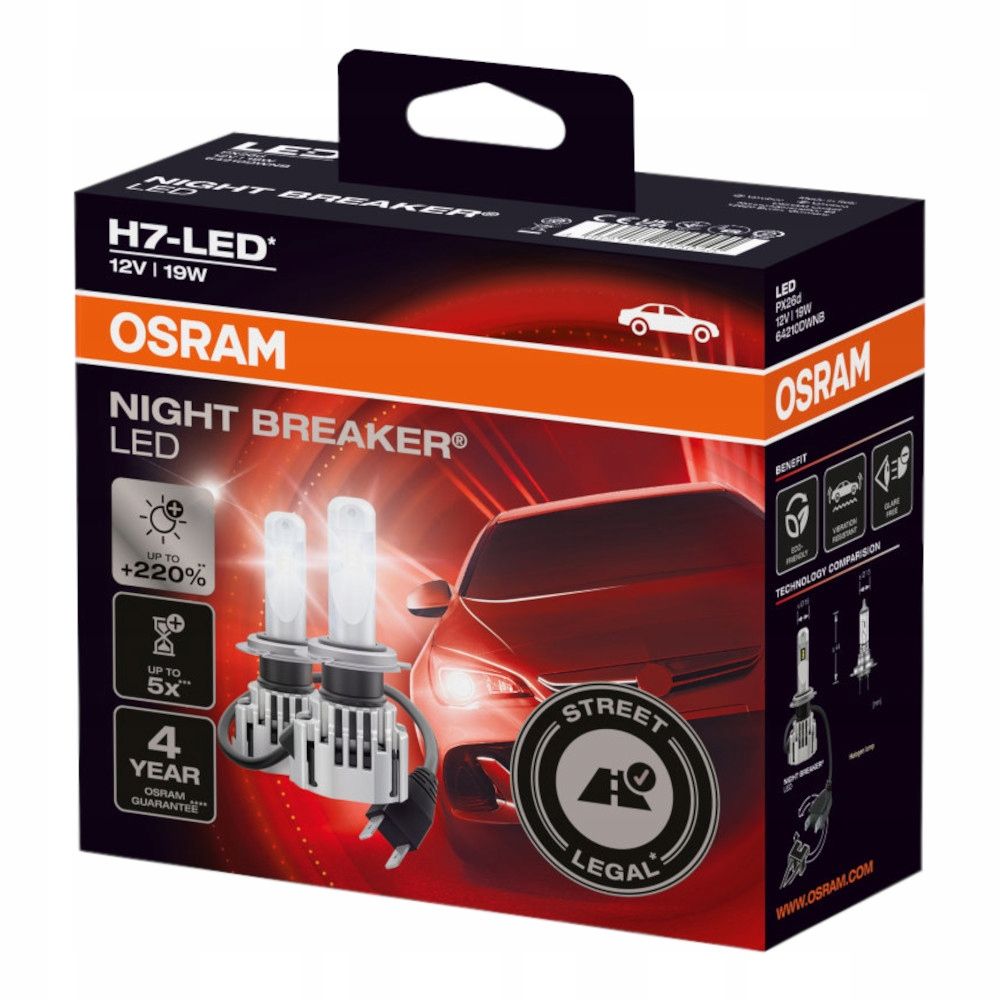 OSRAM ŻARÓWKI H7 LED NIGHT BREAKER HOMOLOGACJA - ERLI.pl OSRAM ŻARÓWKI H7 LED NIGHT BREAKER HOMOLOGACJA - ERLI.pl