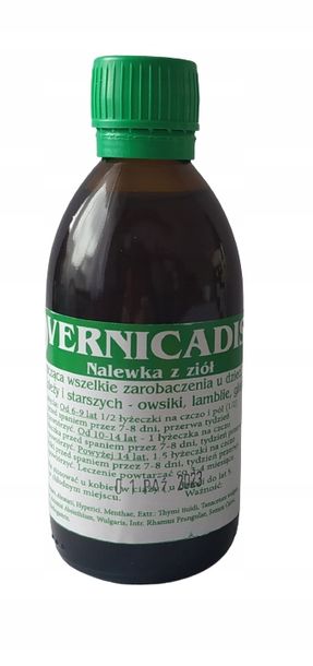 Vernicadis 100ml Nalewka z ziół PASOŻYTY ROBAKI – 144550715 - ERLI.pl