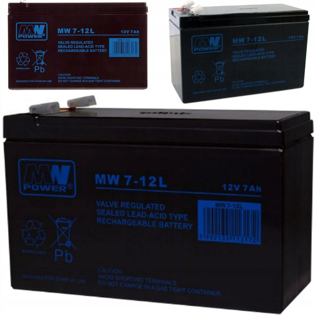 Akumulator podtrzymujący MW 7-12L MW Power 12V 7Ah - ERLI.pl