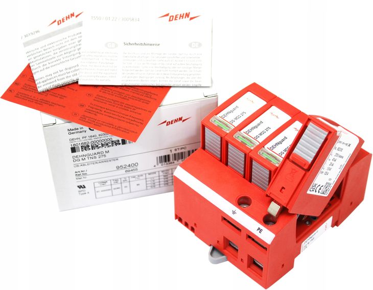 OGRANICZNIK PRZEPIĘĆ OCHRONNIK C 20kA DEHN 952400 - ERLI.pl