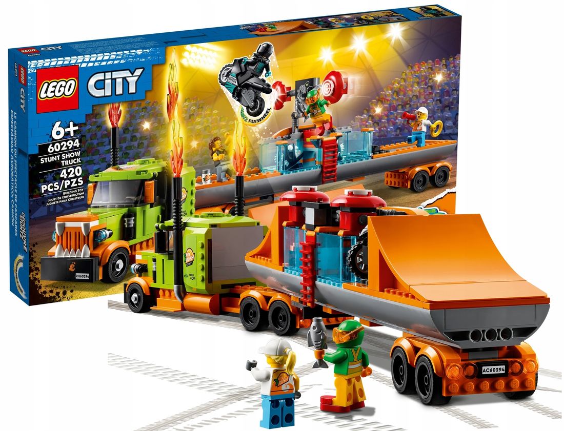 KLOCKI LEGO CITY CIĘŻARÓWKA KASKADERSKA 60294 – 144859737 - ERLI.pl