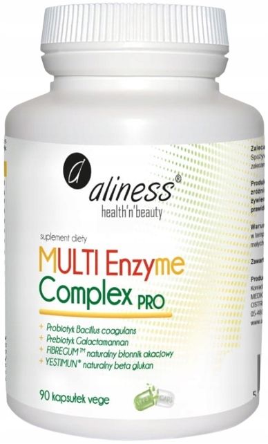 MULTI Enzyme Complex PRO x 90 VEGE kapsułek, Aline - ERLI.pl