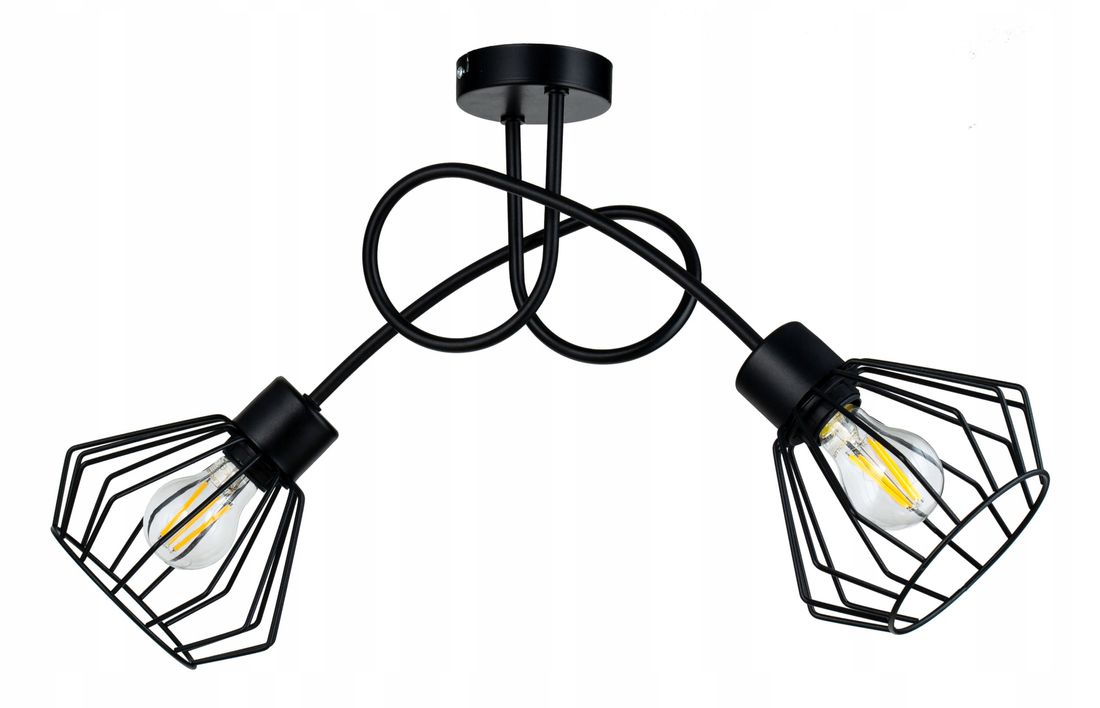 LAMPA SUFITOWA ŻYRANDOL WISZĄCA LOFT DRUT BRYLANT – 144966075 - ERLI.pl