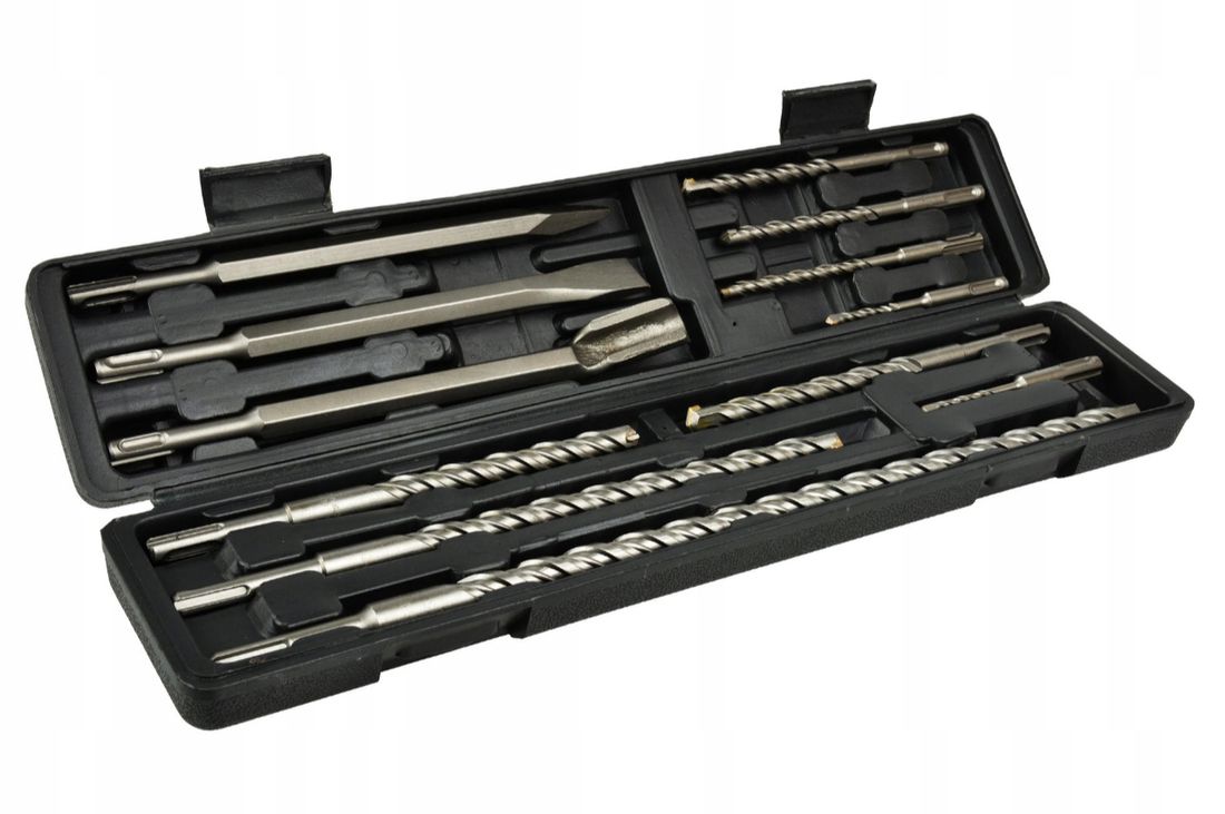 WIERTŁA DO MŁOTA MŁOTOWIERTARKI BETONU ZESTAW SDS+ – 144993146 - ERLI.pl WIERTŁA DO MŁOTA MŁOTOWIERTARKI BETONU ZESTAW SDS+ – 144993146 - ERLI.pl