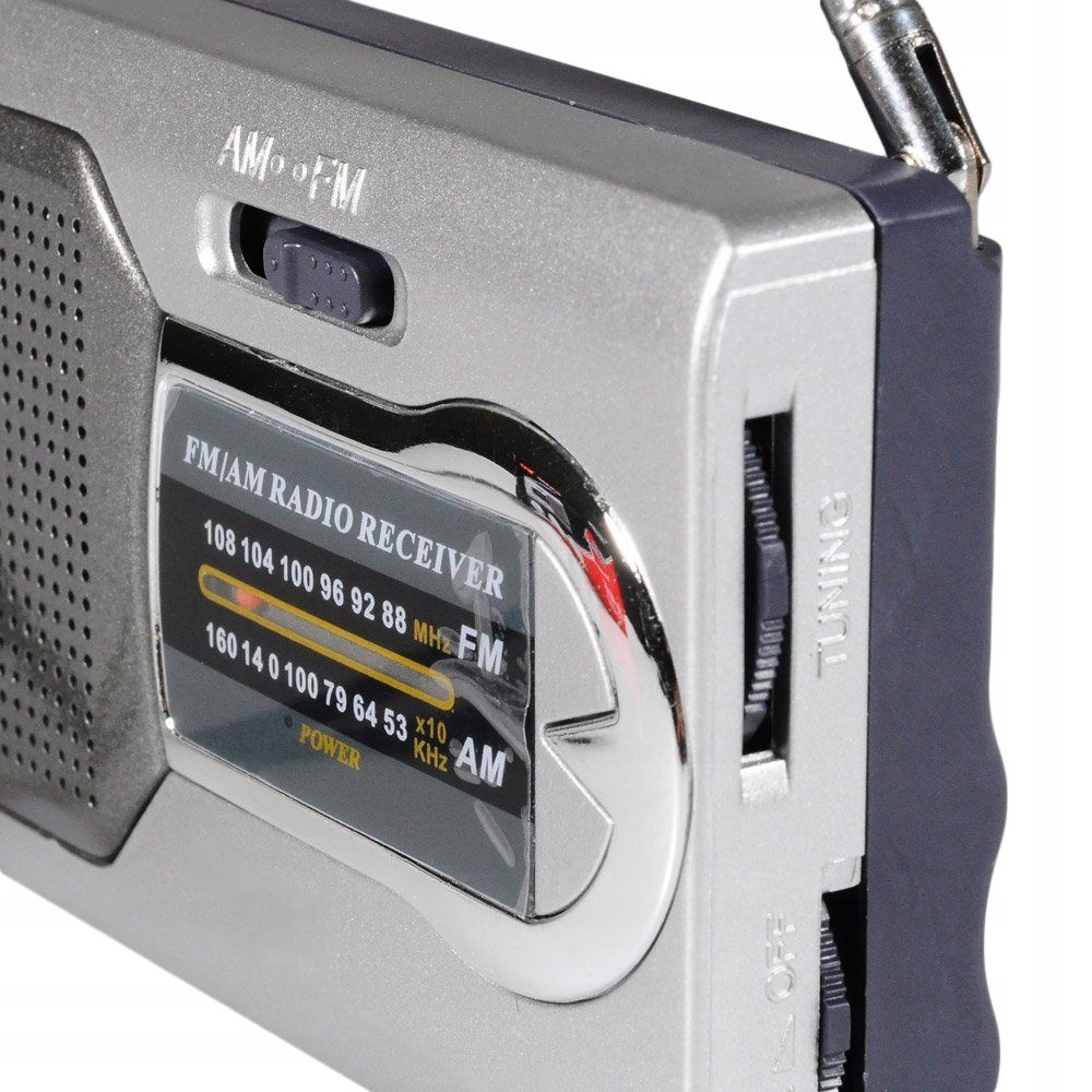 RADIO AM FM NA BATERIE TURYSTYCZNE PRZENOŚNE - ERLI.pl