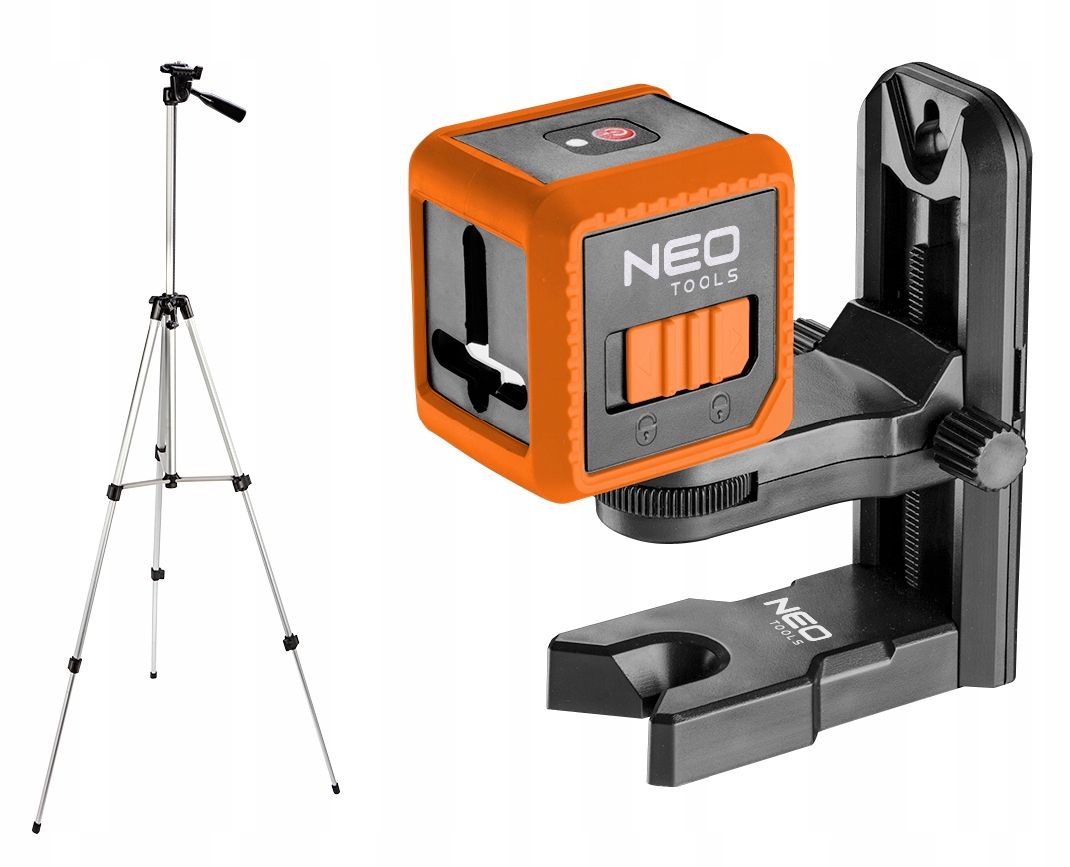 LASER KRZYŻOWY NEO 10M + UCHWYT + STATYW 75-100 – 145330658 - ERLI.pl