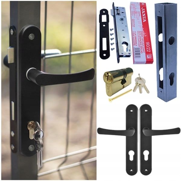 Klamka Klamki Zamek Kaseta Wkładka Do Furtki 40x40 - ERLI.pl