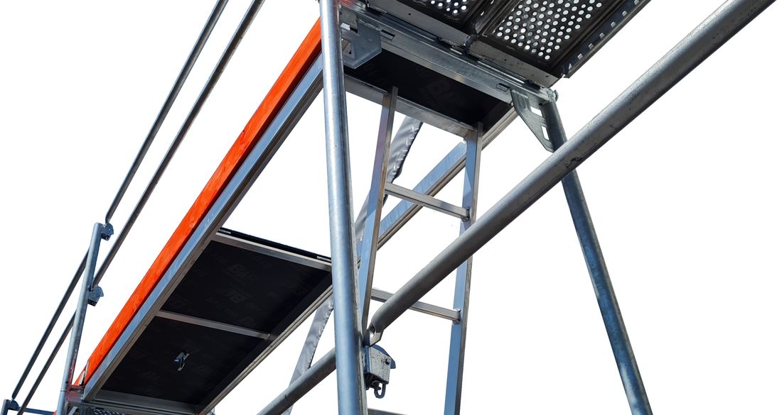 Rusztowanie elewacyjne Baumann L73 120m2 Zestaw kompletne rusztowanie ...