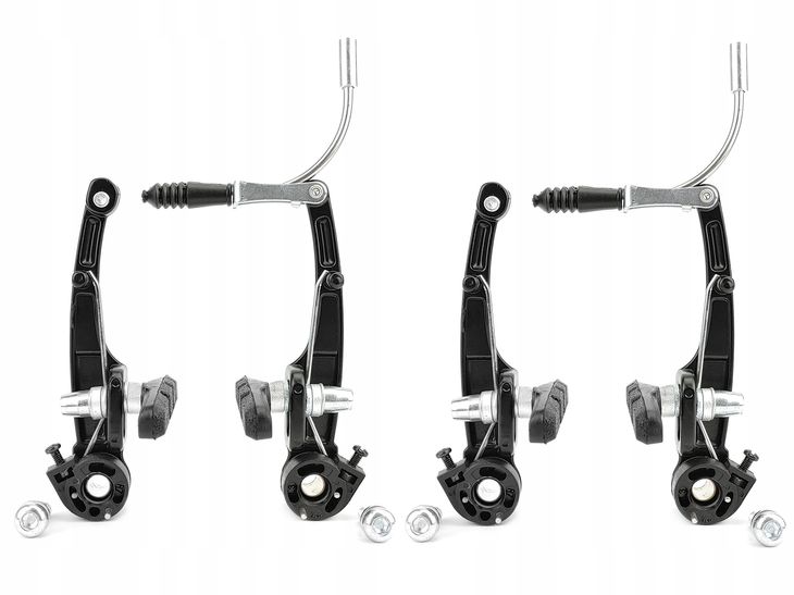 Hamulec HAMULCE V-BRAKE ALU KOMPLET NA 2 KOŁA P+T - ERLI.pl