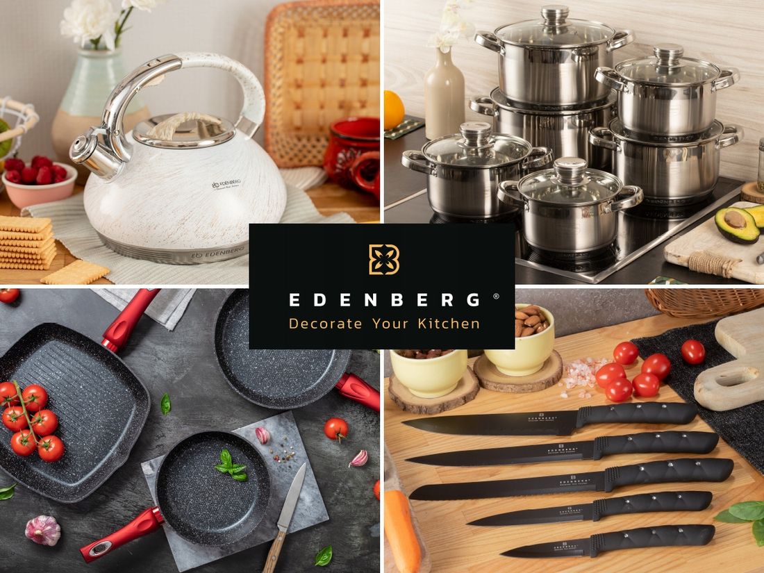 GARNKI EDENBERG ZESTAW GARNKÓW PATELNIA INDUKCJA - ERLI.pl