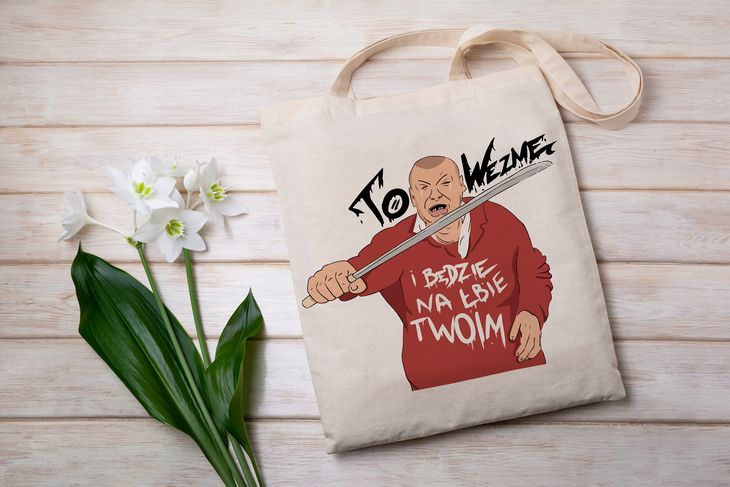 Torba Shopper KONONOWICZ Major Śmieszne WZORY MIX - ERLI.pl