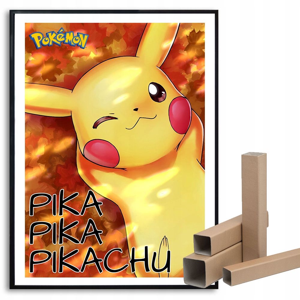 Plakat A3 29,7x42cm Dla Fana POKEMON Pika Wzory - ERLI.pl