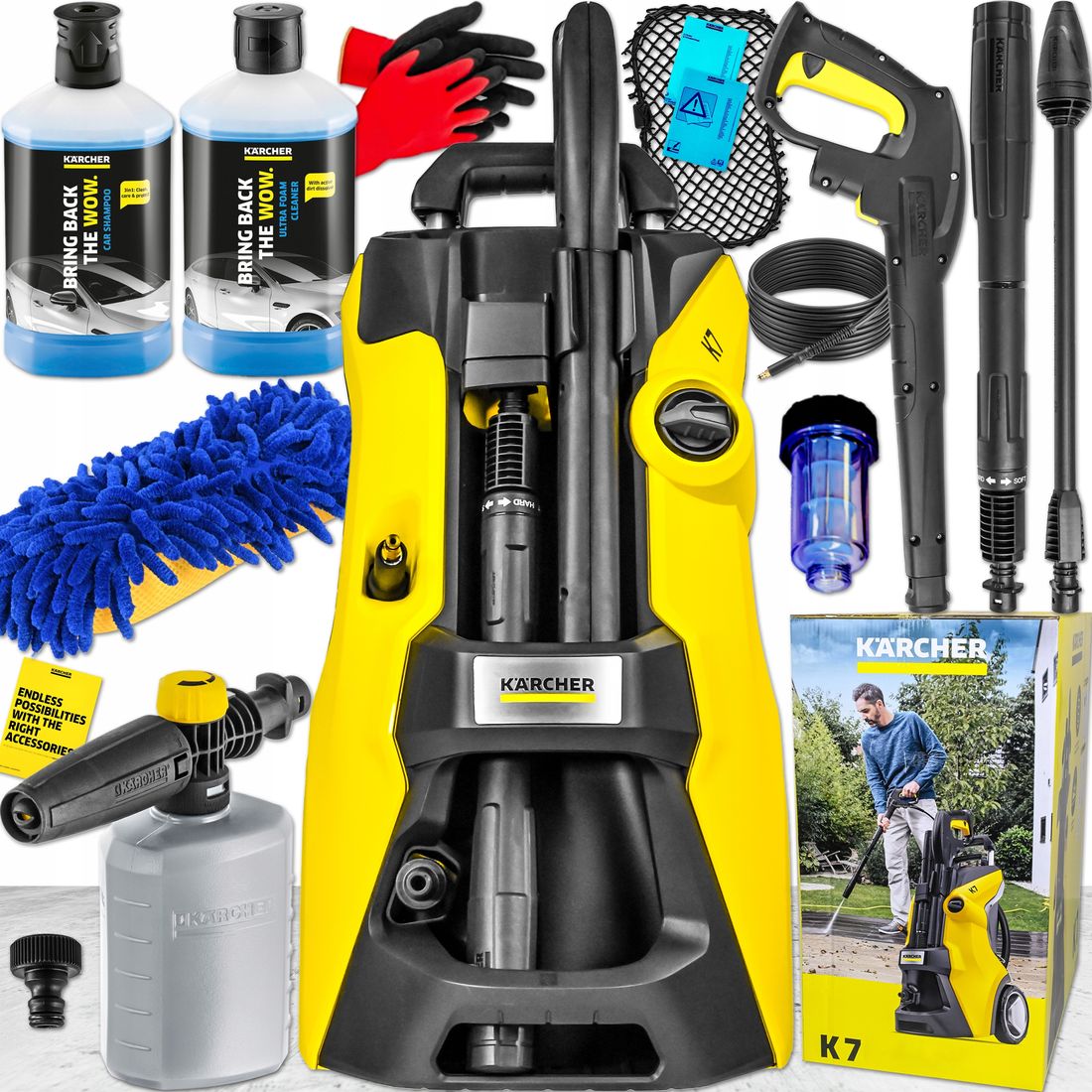 MYJKA CIŚNIENIOWA KARCHER K7 POWER MEGA ZESTAW XXL - ERLI.pl