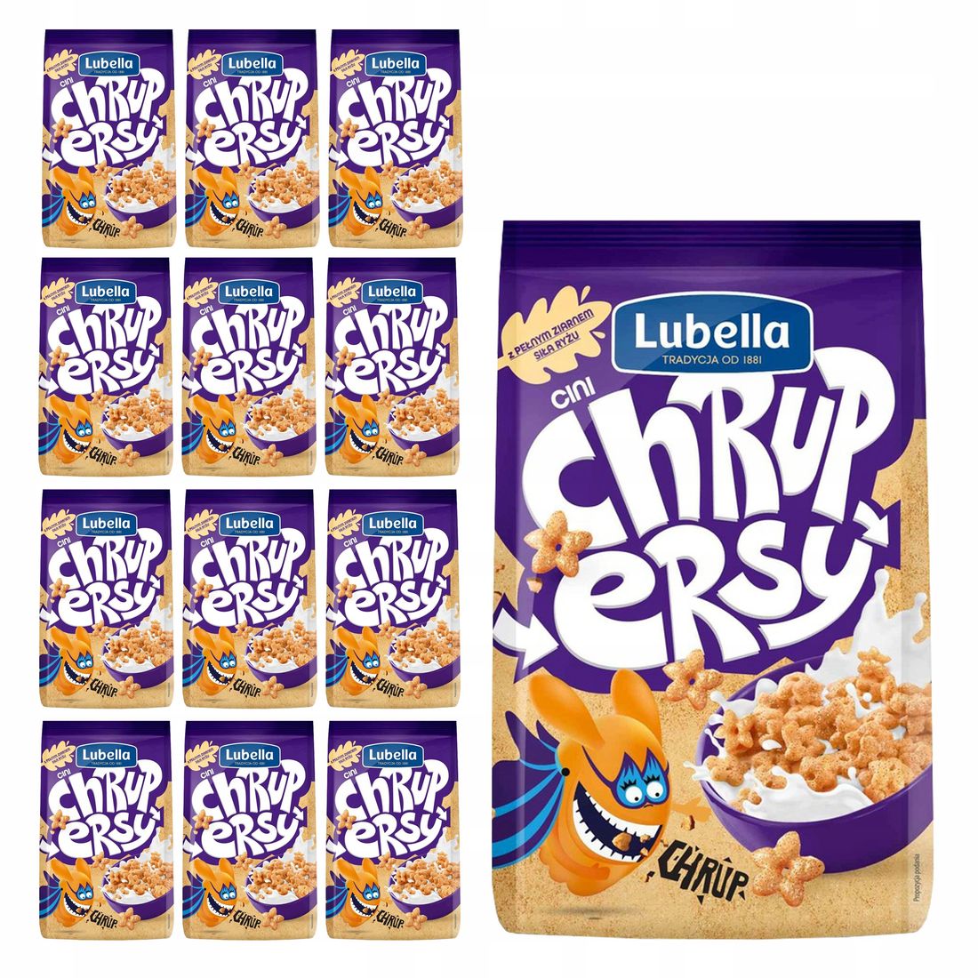 Lubella Chrupersy Płatki Cynamonowe 200g x 12szt - ERLI.pl