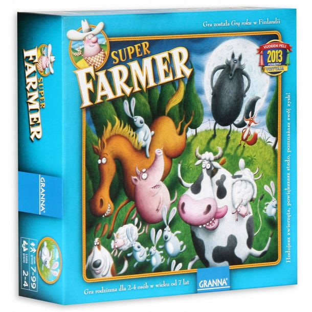 SUPER FARMER GRA PLANSZOWA DE LUX GRANNA 00086 - ERLI.pl