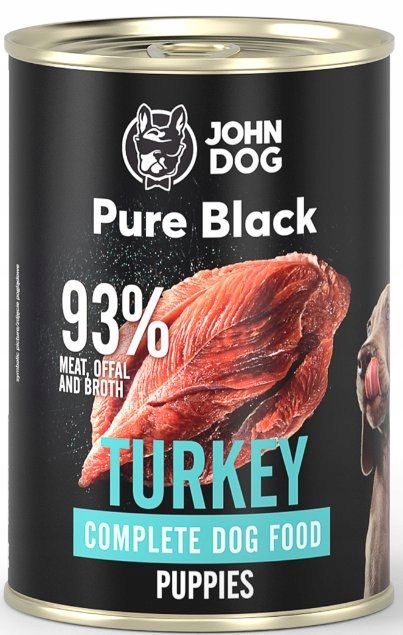 John Dog Puppies | Pure Black | Indyk 400g – 146285264 - ERLI.pl