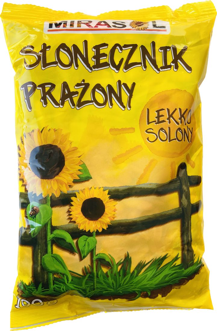 SŁONECZNIK PRAŻONY 190g. LEKKO SOLONY MIRASOL - ERLI.pl