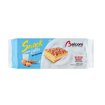 Balconi Snack Al Latte Kanapka biszkoptowa z kremem mlecznym 280 g ...