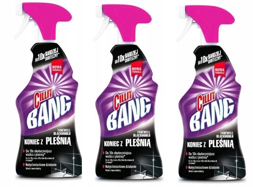 Cillit Bang, Spray, Pleśń, 3 x 750 ml - ERLI.pl