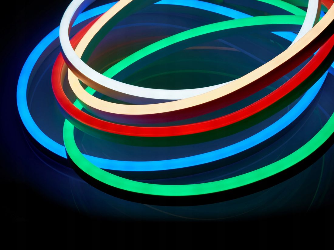 Taśma LED 230V 2835 1m IP68 NEON Biały Ciepły – 146513489 - ERLI.pl