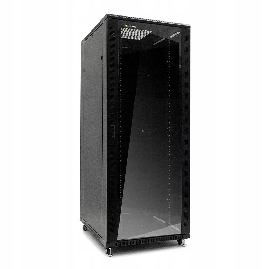 Szafa stojąca RACK 19" 42U 800x800 mm Czarna - ERLI.pl