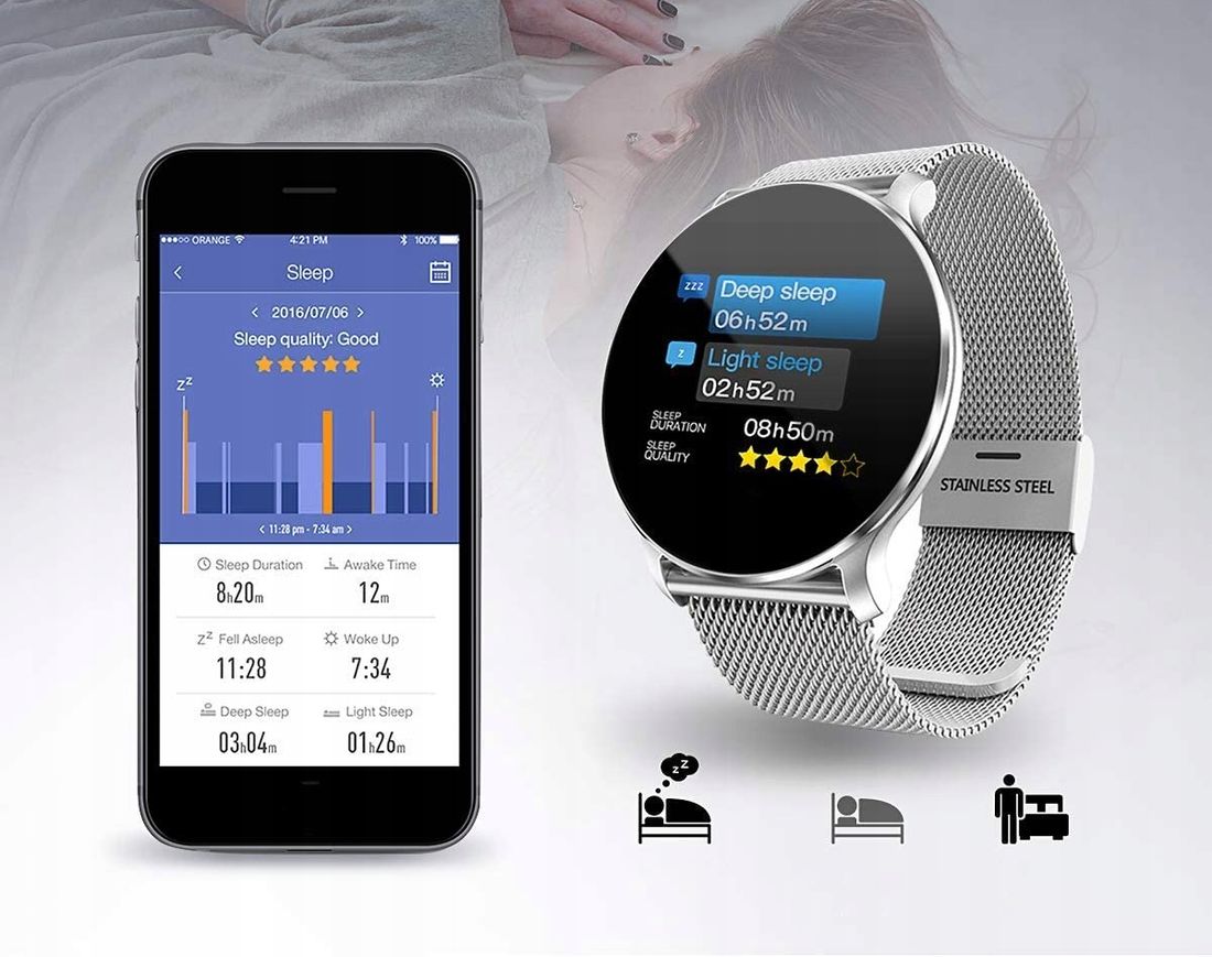 Smartwatch TagoBee TB11 CIŚNIENIE KROKOMIERZ POL - ERLI.pl