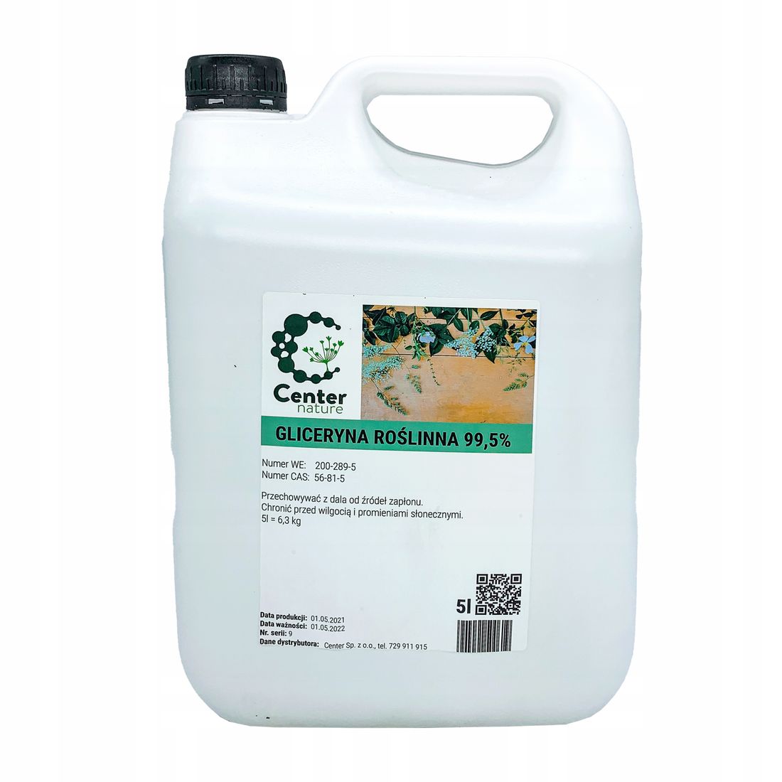 Gliceryna roślinna farmaceutyczna 99,5% 5l=6,3kg – 146882712 - ERLI.pl